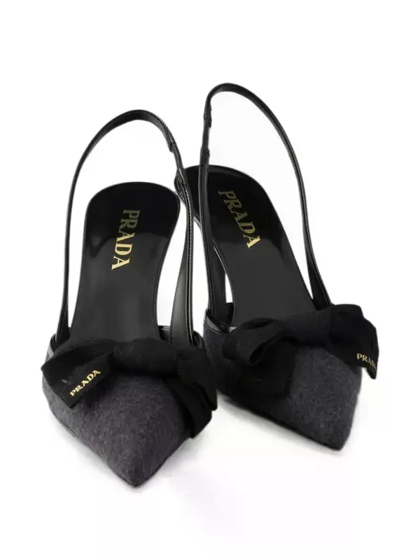 Prada Fabric Slingback Pumps