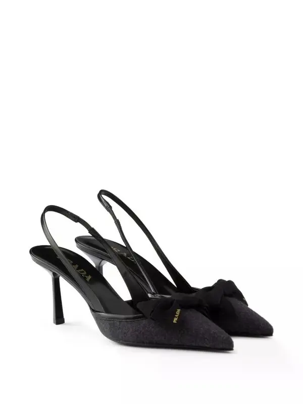 Prada Fabric Slingback Pumps