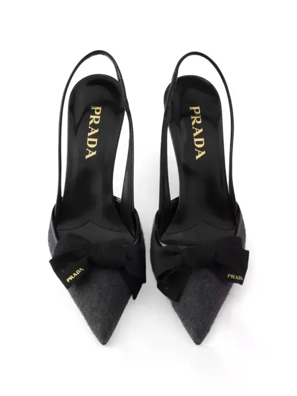 Prada Fabric Slingback Pumps