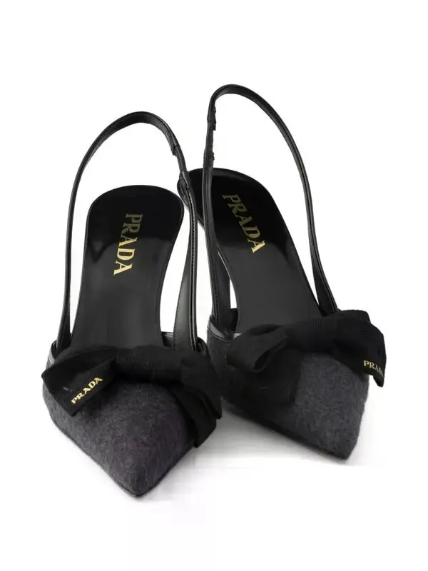 Prada Fabric Slingback Pumps