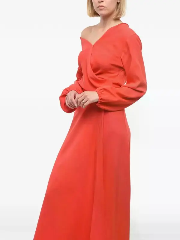 SUPER BLOND Belted Wrap Maxi Party Dress