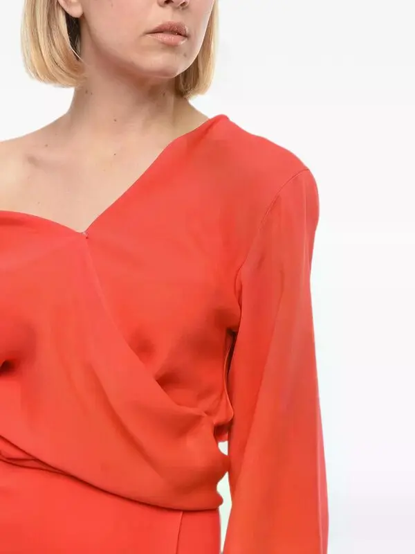 SUPER BLOND Belted Wrap Maxi Party Dress