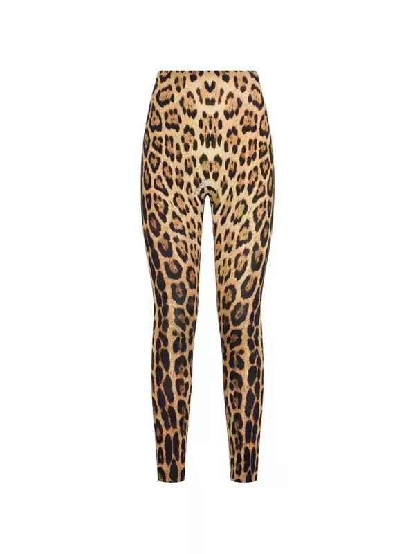 Roberto Cavalli Leopard-print Leggings - Neutrals