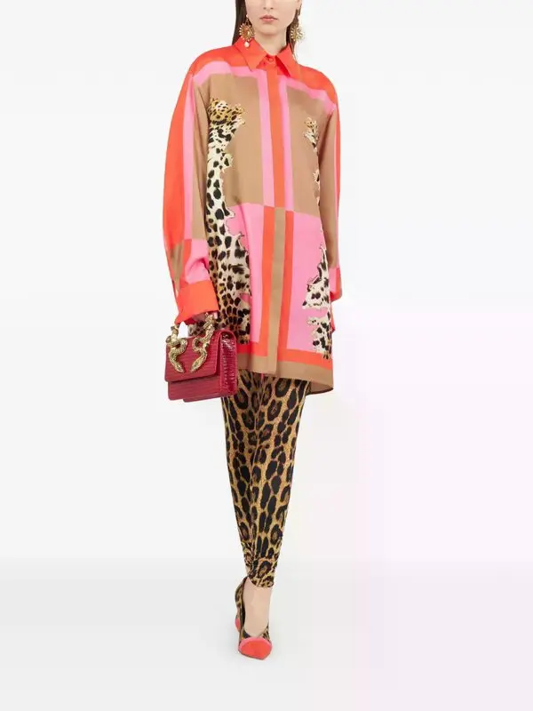 Roberto Cavalli Leopard-print Leggings