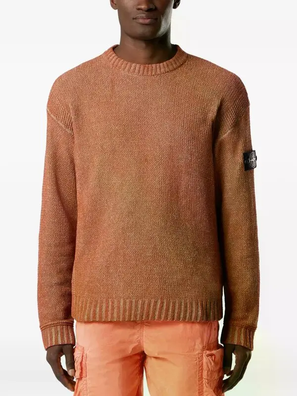 Stone Island Logo-patch Crew Neck Sweater