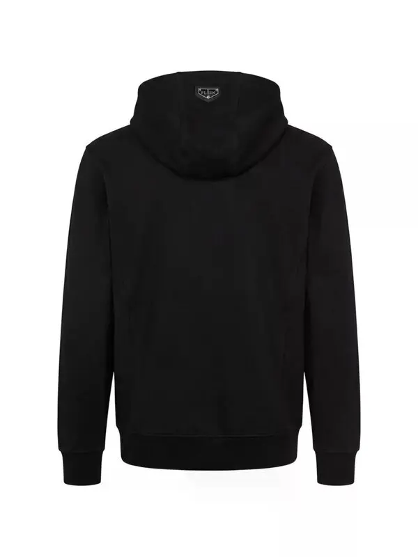 Philipp Plein Crystal-embellished Skull-motif Hoodie