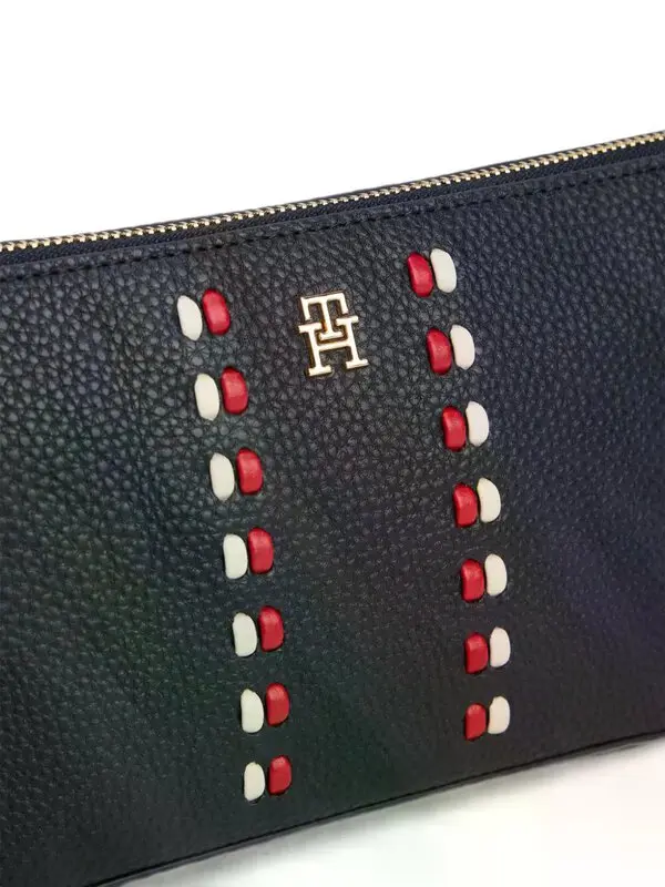 Tommy Hilfiger Braided Pebbled-texture Make Up Bag