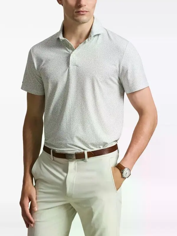 Rlx Ralph Lauren Leaf-print Polo Shirt - Green