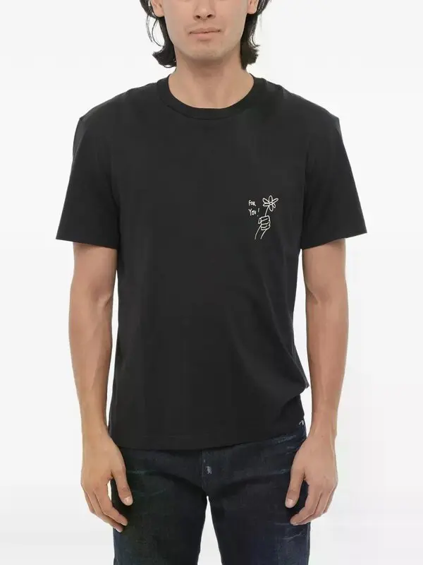 Neil Barrett For You Logo-print Slim-fit T-shirt - Black