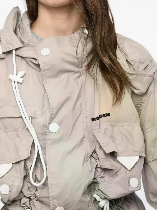 Dsquared2 Checked Hooded Coat