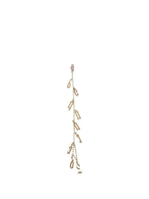 Dsquared2 Monogram-charm Clip-on Earring - Gold