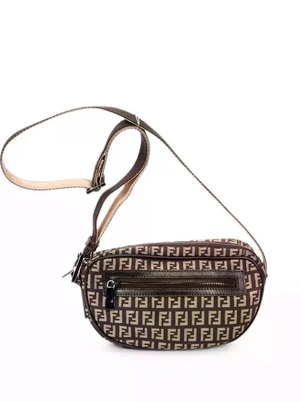 Fendi Zucca Print Shoulder Bag - Brown