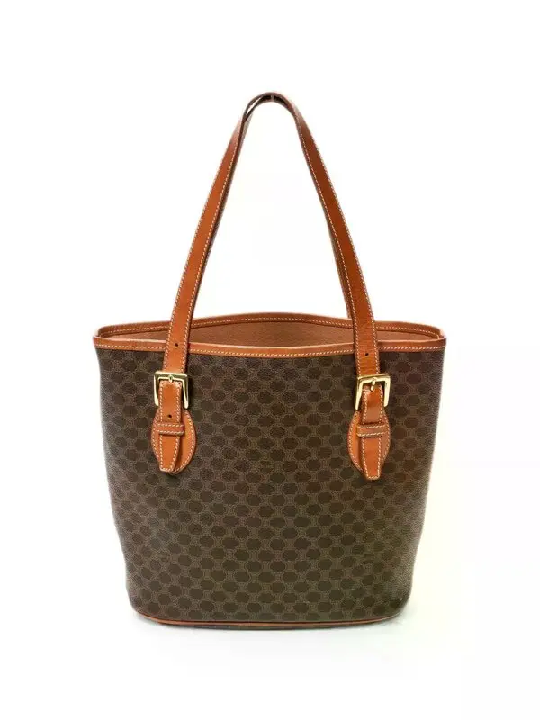 Celine Macadam Patterned Tote Bag - Brown