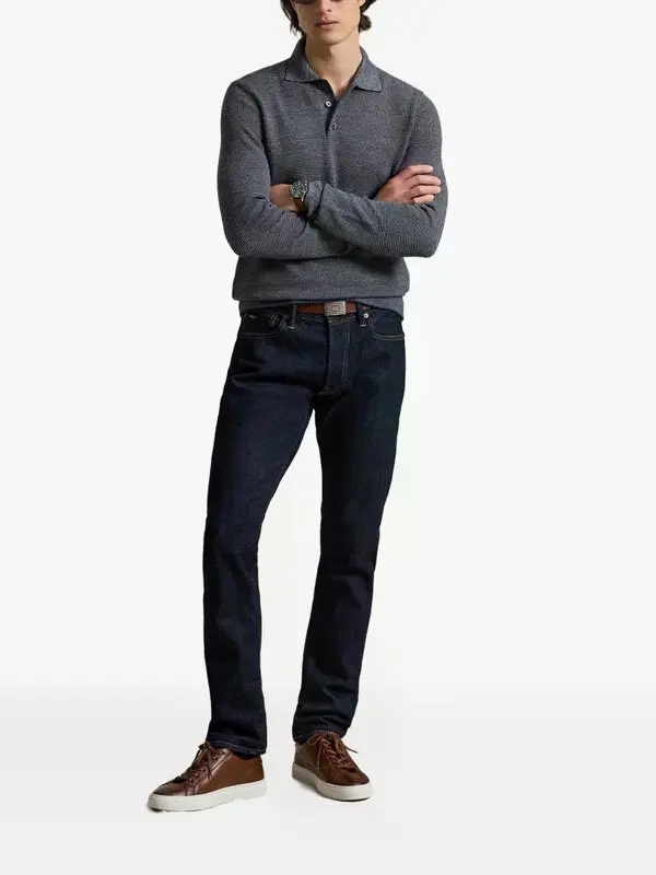 Rlx Ralph Lauren Striped Piqué-knit Polo Shirt