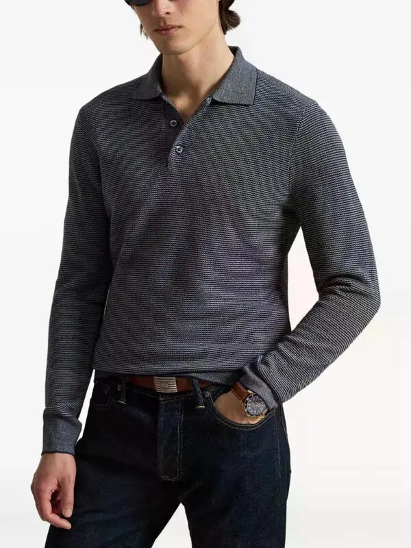 Rlx Ralph Lauren Striped Piqué-knit Polo Shirt