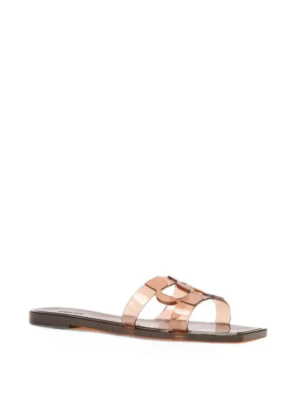 Simkhai Monogram Jelly Flat Slides