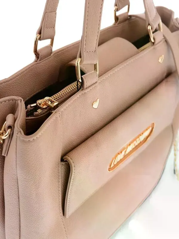 Moschino Logo-plaque Tote Bag