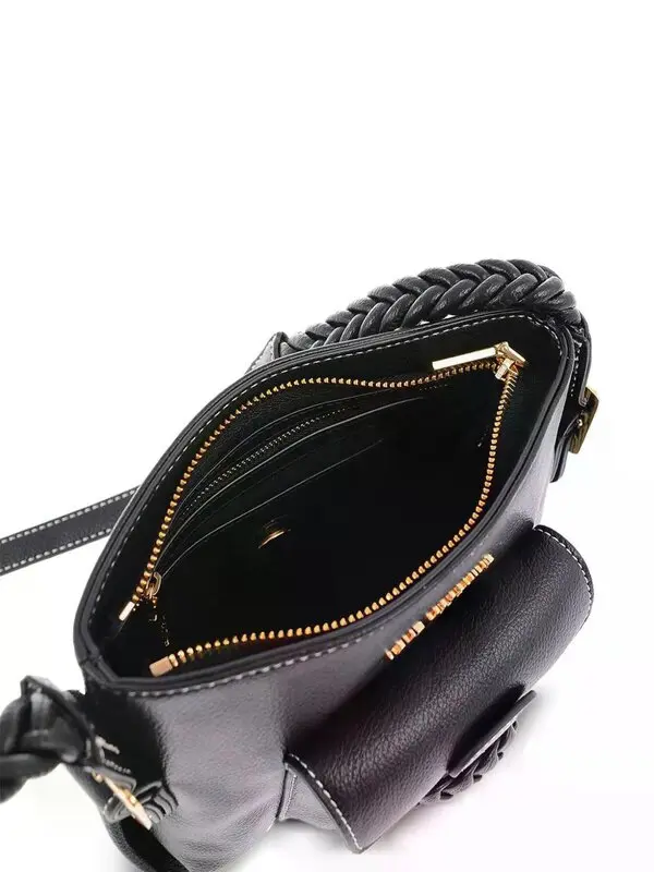 Moschino Braided Detail Contrasting Stitch Tote Bag