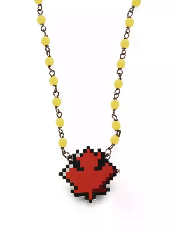 Dsquared2 Beaded Leaf Necklace