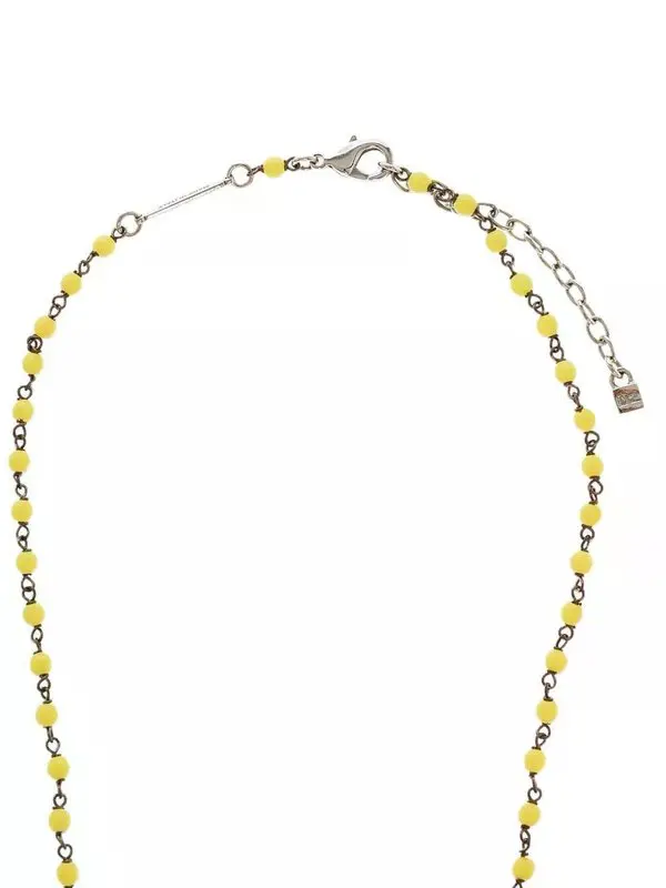Dsquared2 Beaded Leaf Necklace