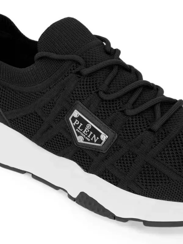 Philipp Plein Runner Sock Triangle Placca Sneakers