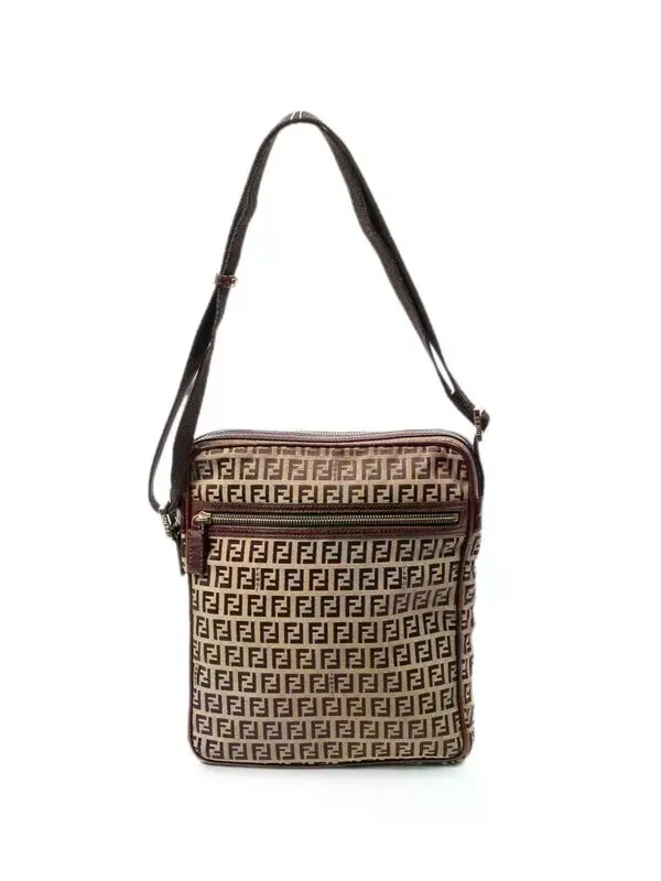 Fendi Zucca Print Shoulder Bag - Neutrals