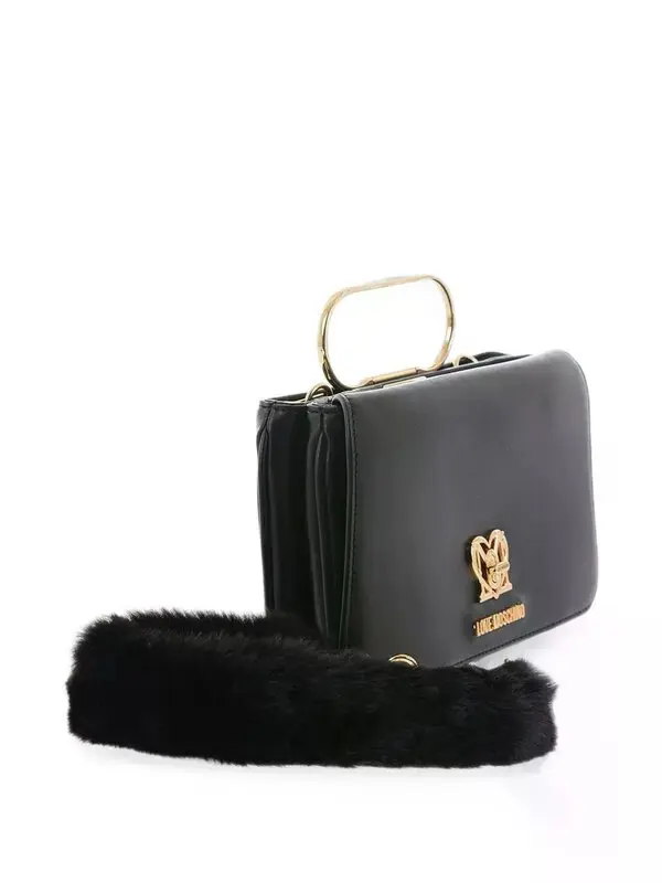 Moschino Logo-plaque Cutch Bag