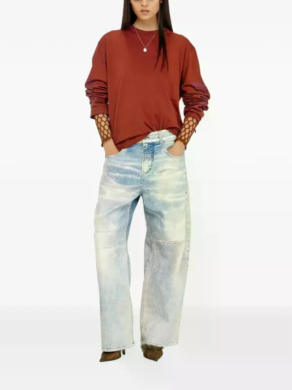 DIESEL® Relaxed Regular Waist 2097 D-enim-m Joggjeans - Blue