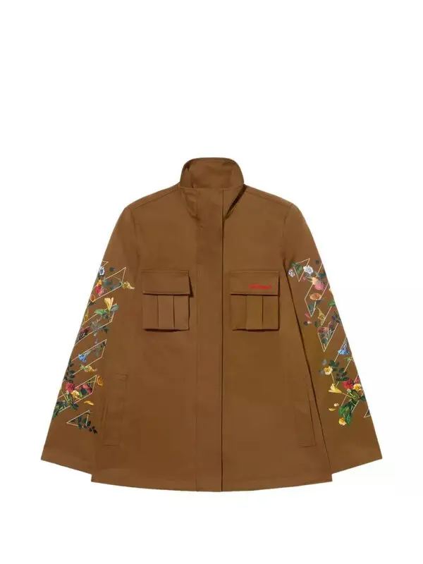Off-White Aarrow Floral Twill Jacket