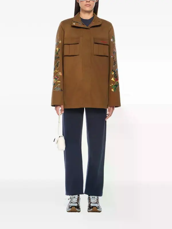 Off-White Aarrow Floral Twill Jacket