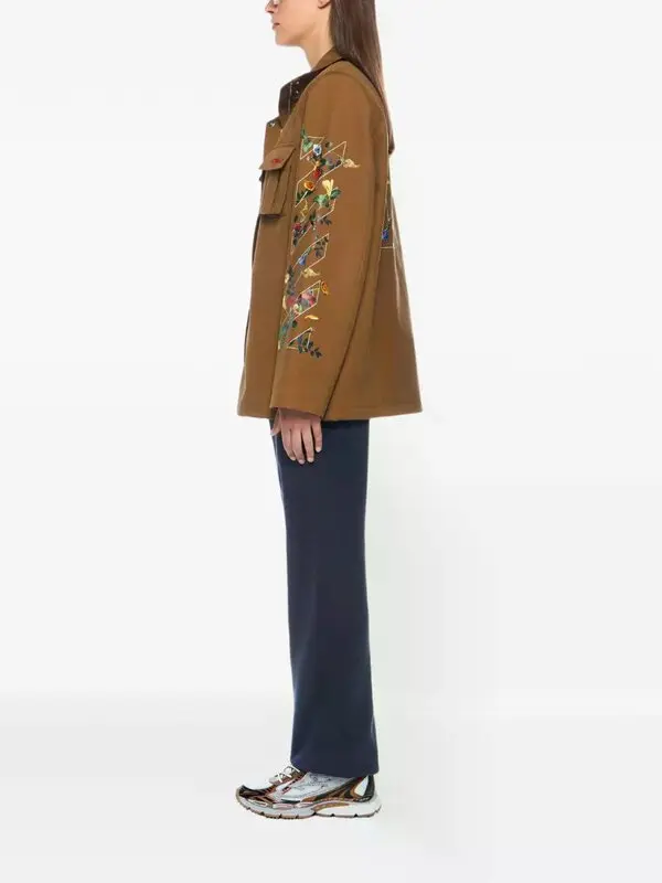 Off-White Aarrow Floral Twill Jacket