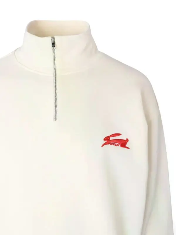 MSGM Rabbit-detail Zip Sweater