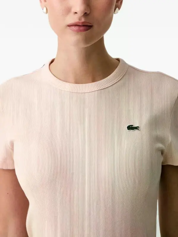 Lacoste Ribbed Logo-patch T-shirt