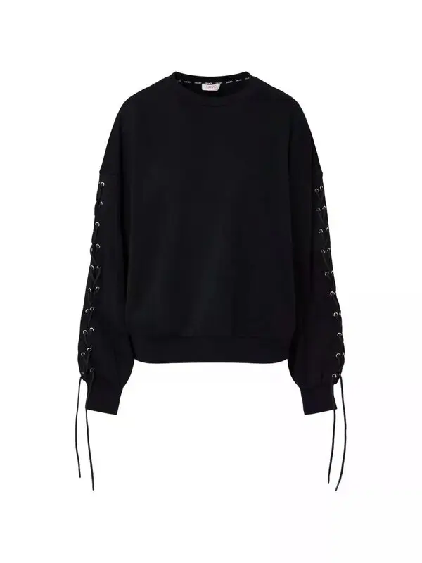 Liu Jo Swetshirt With Laces - Black