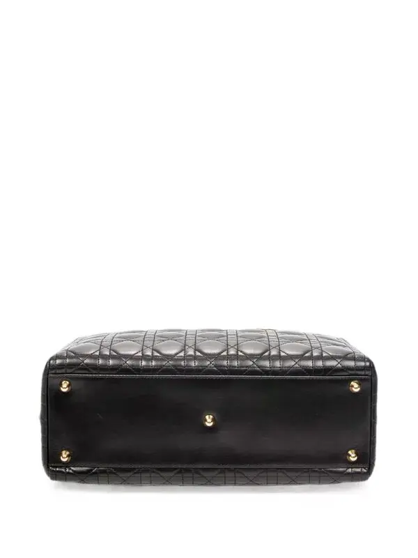 Dior Lady Cannage Tote Bag - Black