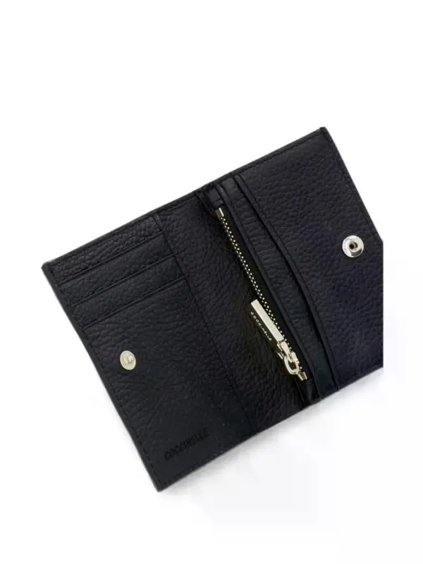 COCCINELLE Logo-print Pebbled-leather Wallet
