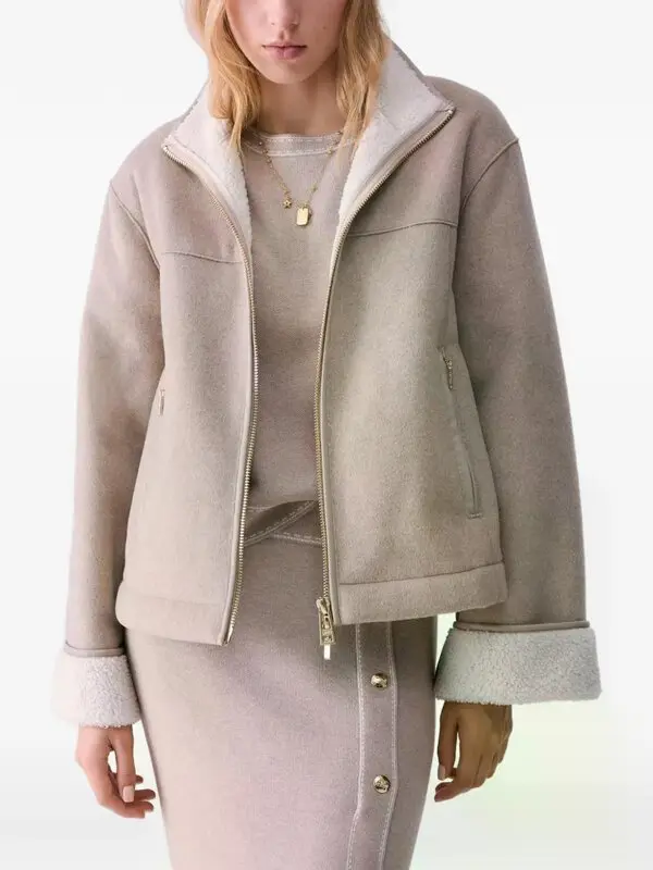 Liu Jo Boxy Synthetic Shearling Coat