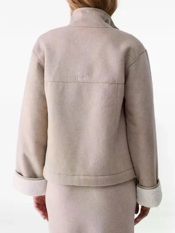 Liu Jo Boxy Synthetic Shearling Coat
