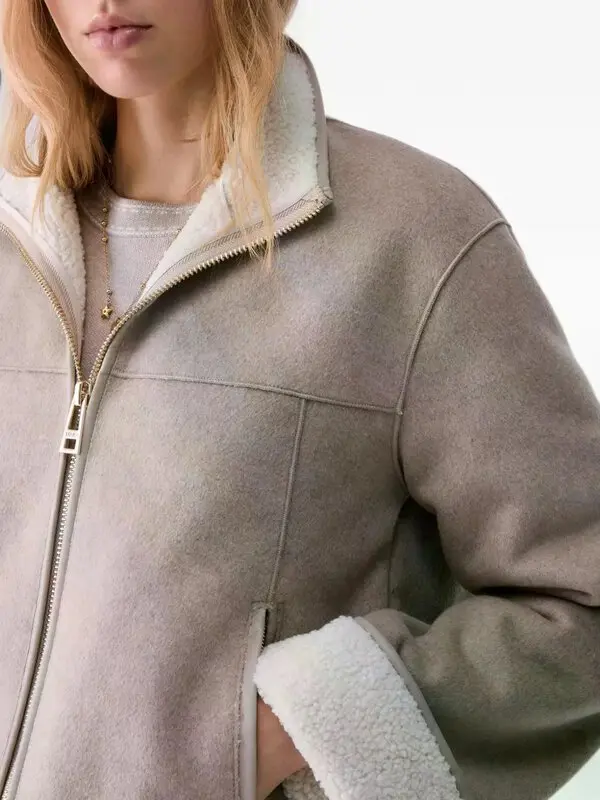 Liu Jo Boxy Synthetic Shearling Coat