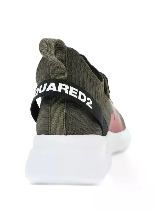 Dsquared2 Leaf Print Lace-up Sneakers