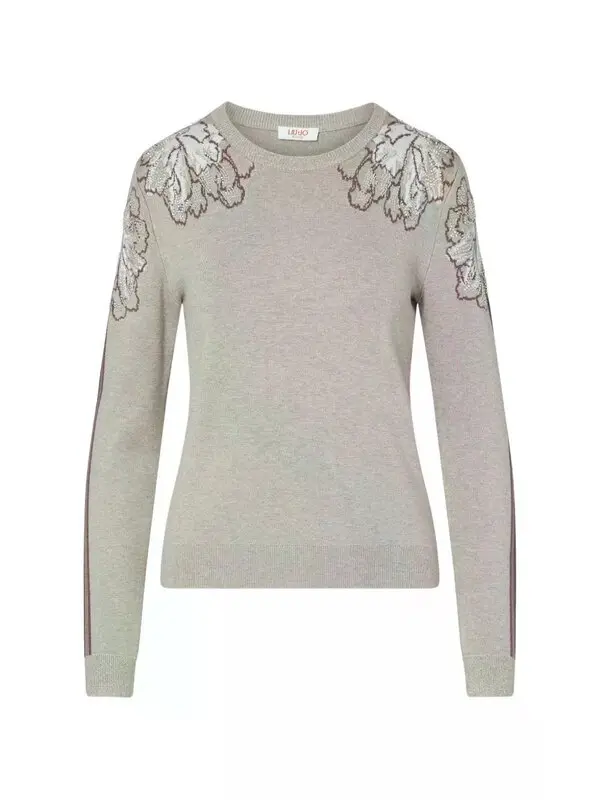 Liu Jo Jacquard Sweater - Neutrals