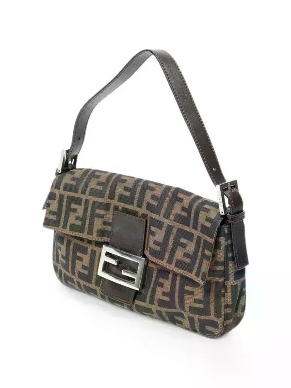 Fendi Zucca Baguette Shoulder Bag - Brown