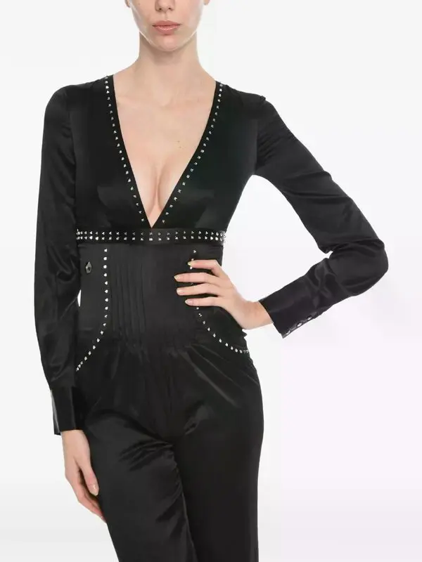Philipp Plein Melania Stud-detail Jumpsuit