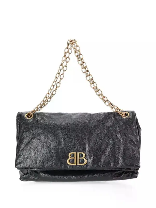 Balenciaga Monaco Chain-strap Shoulder Bag - Black