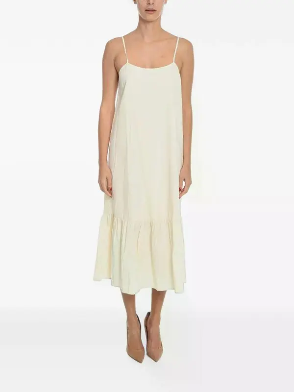 SAMSOE SAMSOE Sarasa Ruffled Midi Dress - Neutrals
