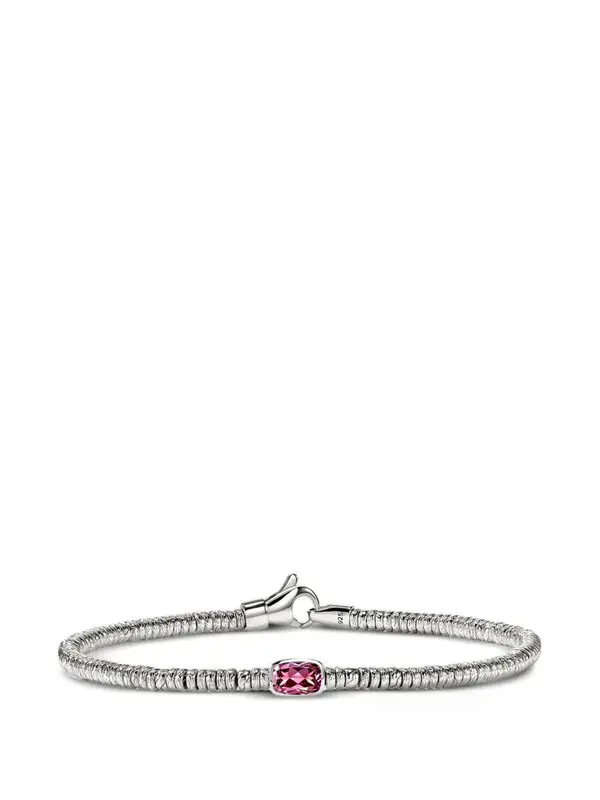 John Hardy Heishi Rhodolite Bracelet - Silver