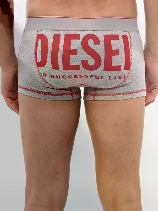 DIESEL® Logo-print Visible-seam Boxers