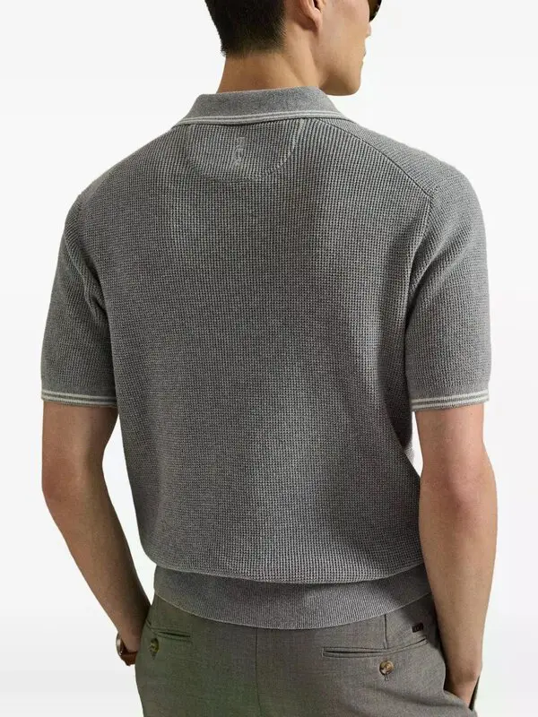 Rlx Ralph Lauren Waffle-knit Cotton Polo Shirt