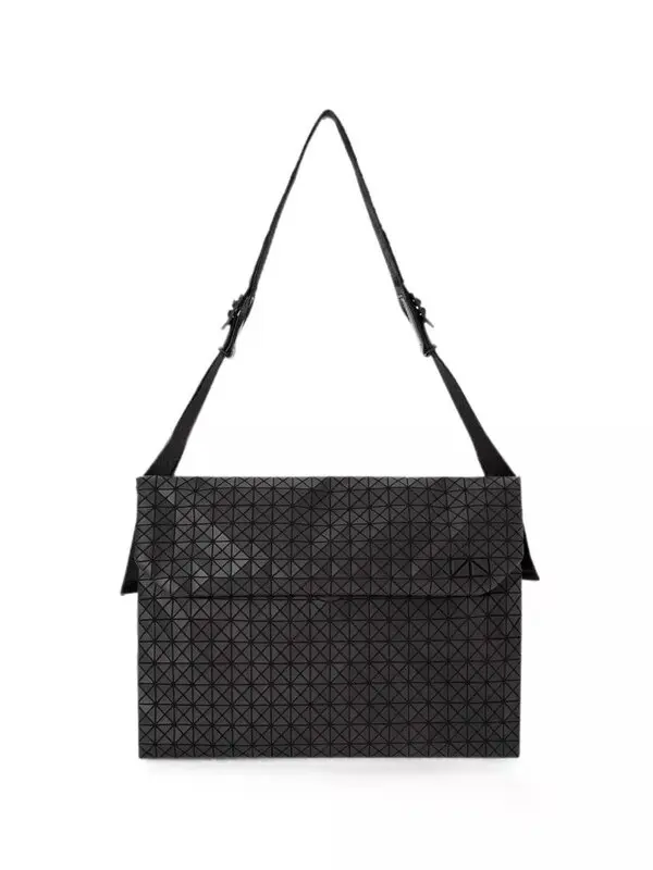 Issey Miyake Geometric-panelled Shoulder Bag - Black