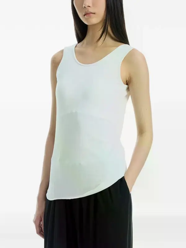 DETERM; Determ Ribbed Scoop-neck Sleeveless Top